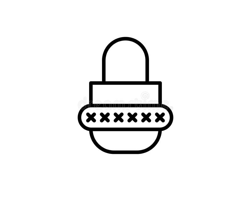 Password Icon. Trendy Flat Vector Password Icon on White Background ...