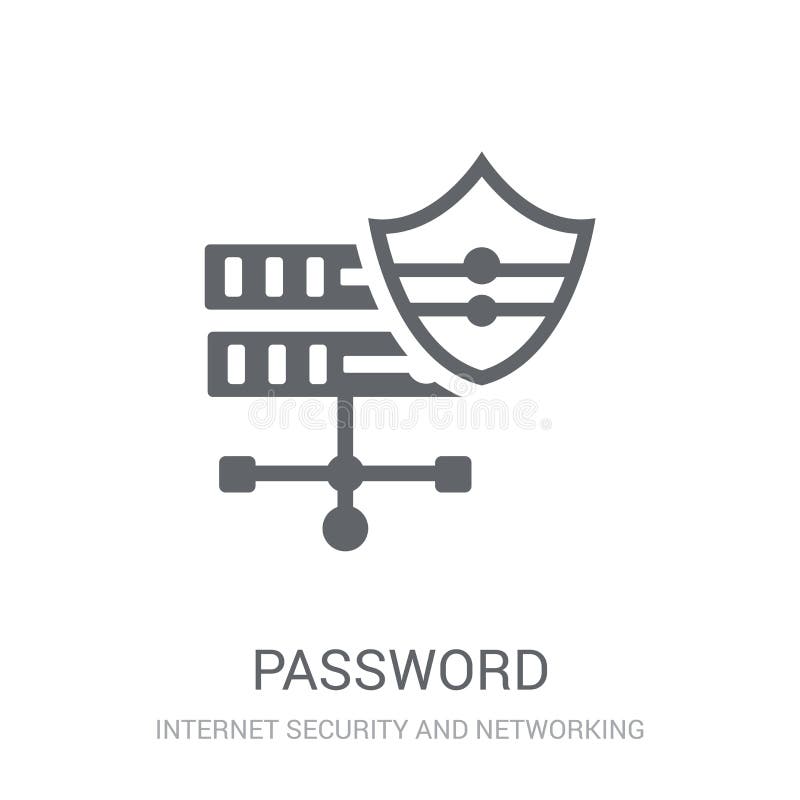 Password Icon. Trendy Password Logo Concept on White Background Stock ...