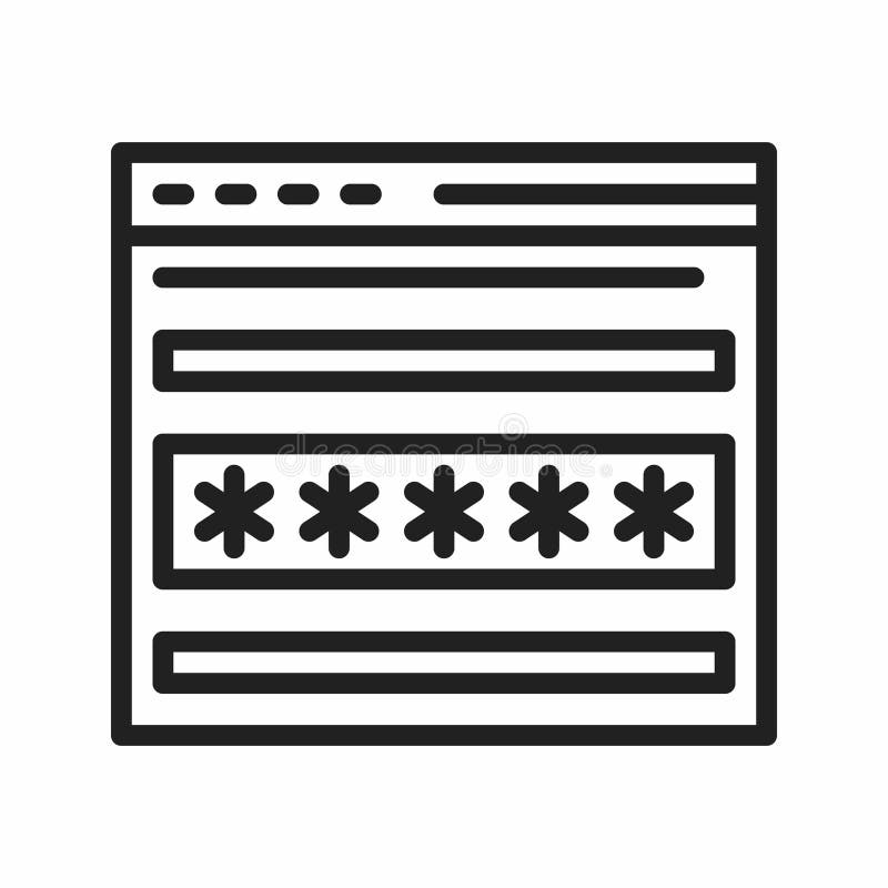 Password Icon, Safe Code Icon Vector Illustration Stock Vector ...