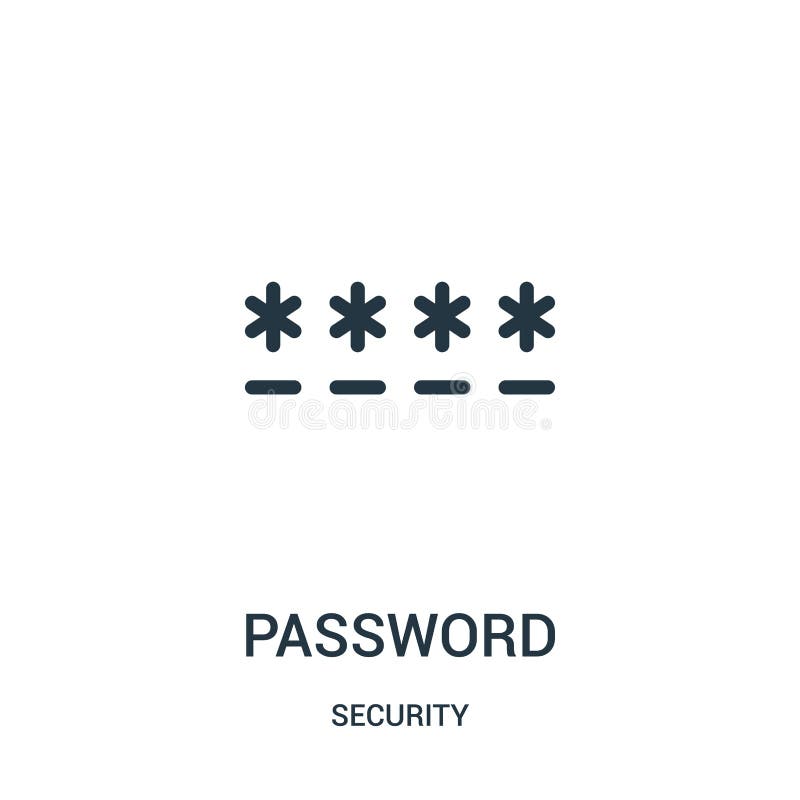 Password Icon, Safe Code Icon Vector Illustration Stock Vector ...