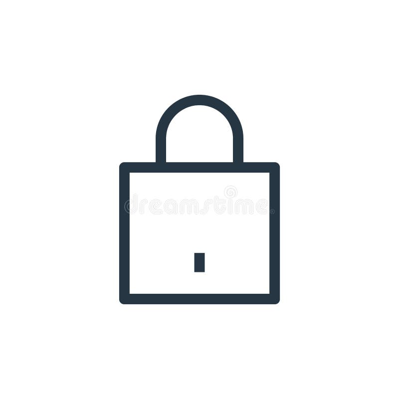 Password Icon Vector from Ui Concept. Thin Line Illustration of ...