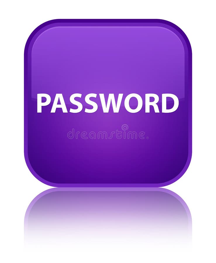 Password Special Purple Square Button Stock Illustration - Illustration ...