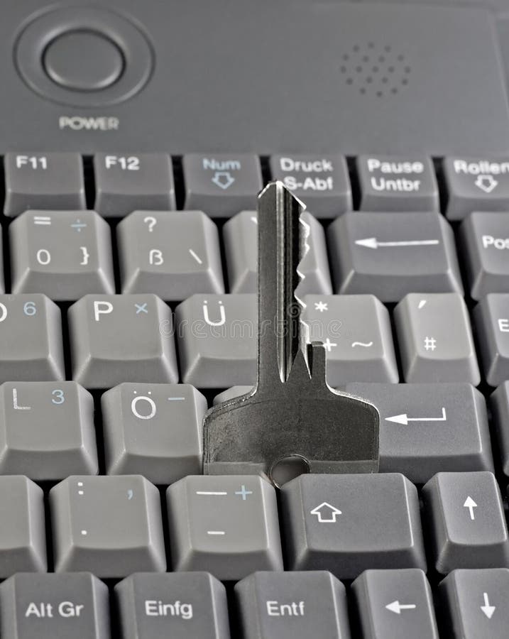 Password Key on Computer Keyboard Stock Photo - Image of pattern ...