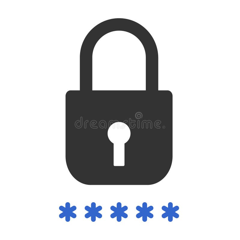 Password lock icon design stock vector. Illustration of safe - 231708016