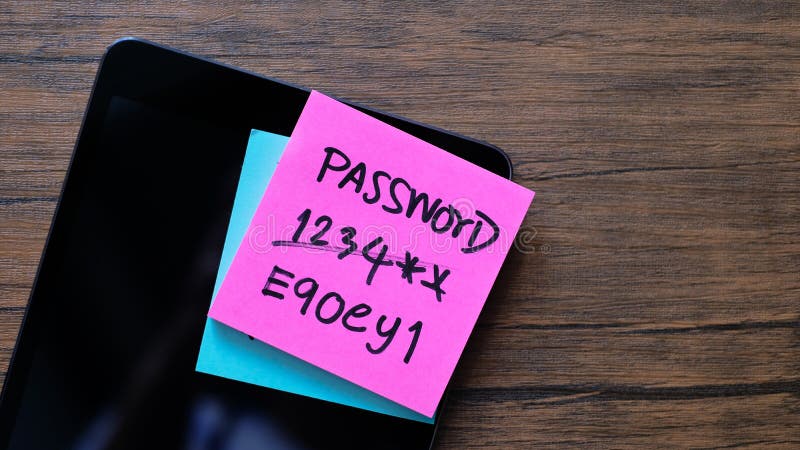 Password Management, Concept Written Post it Stock Image - Image of ...