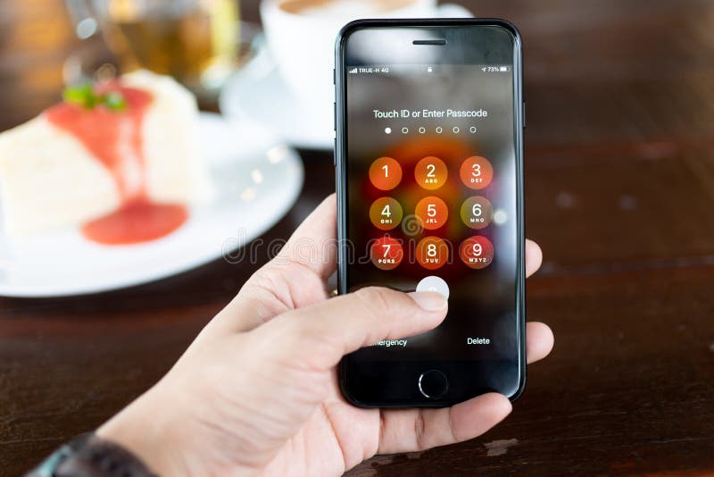 Password of Mobile Data Protection for Smartphone Users. Image Use for ...