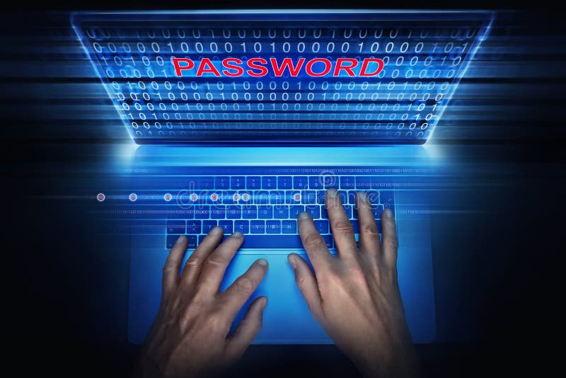 Password stock image. Image of safety, display, laptop - 185149109