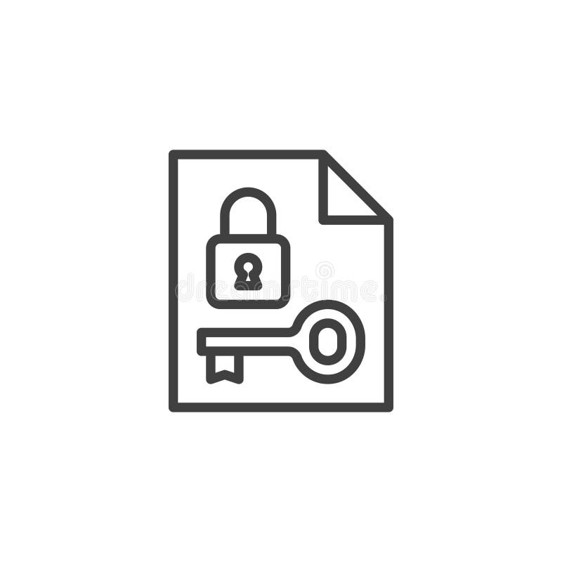 Password Policy line icon stock vector. Illustration of linear - 321764372