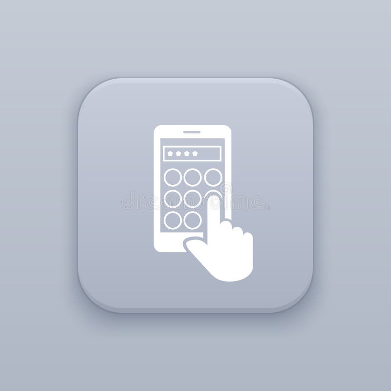 Password, Privacy, Gray Vector Button with White Icon on Gray ...