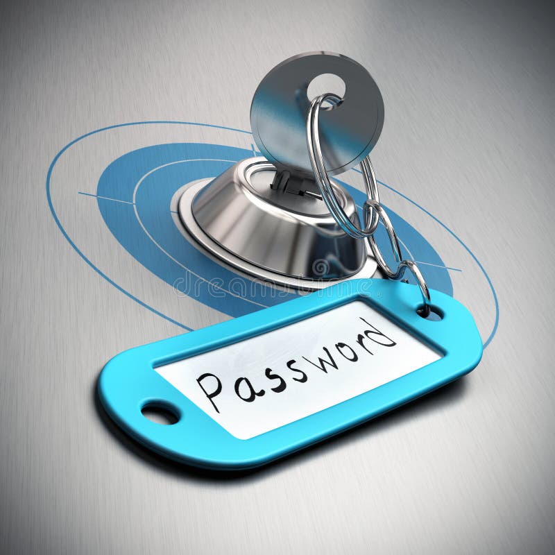 Password protected stock illustration. Illustration of protection ...