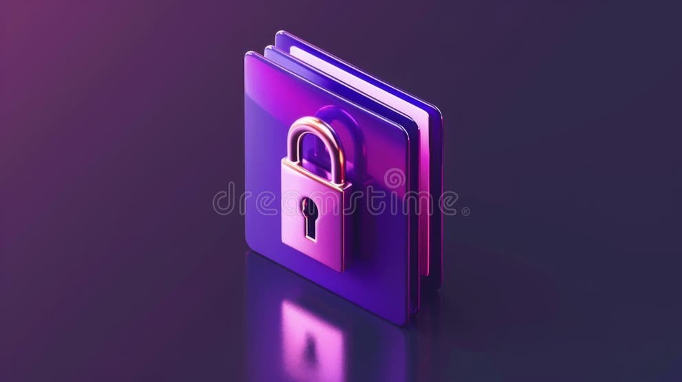 Password-protected Folder Icon. Files and Folder Security Lock, Protect ...