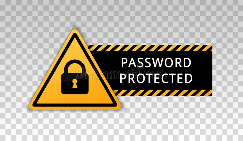 Access Denied Sign Yellow Banner With Message Access Denied Isolated