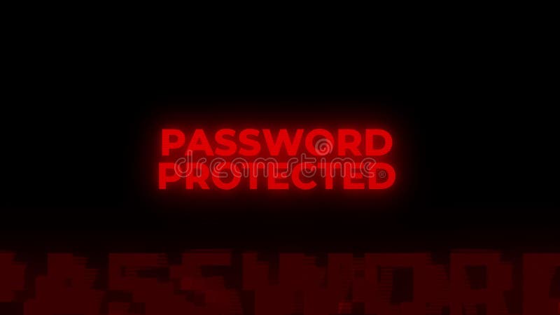Password Protected Warning with User Login Interface Concept Over Digital Globe and Computer ...