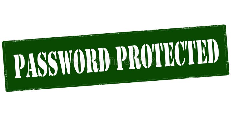 Password protected stock illustration. Illustration of catchword - 93261890
