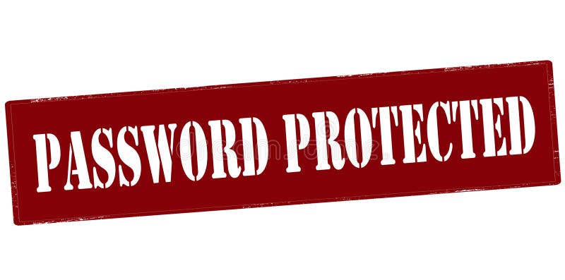 Password protected stock illustration. Illustration of miscellaneous ...
