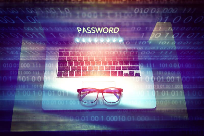 Password Protected To Login on the Computer Stock Photo - Image of ...