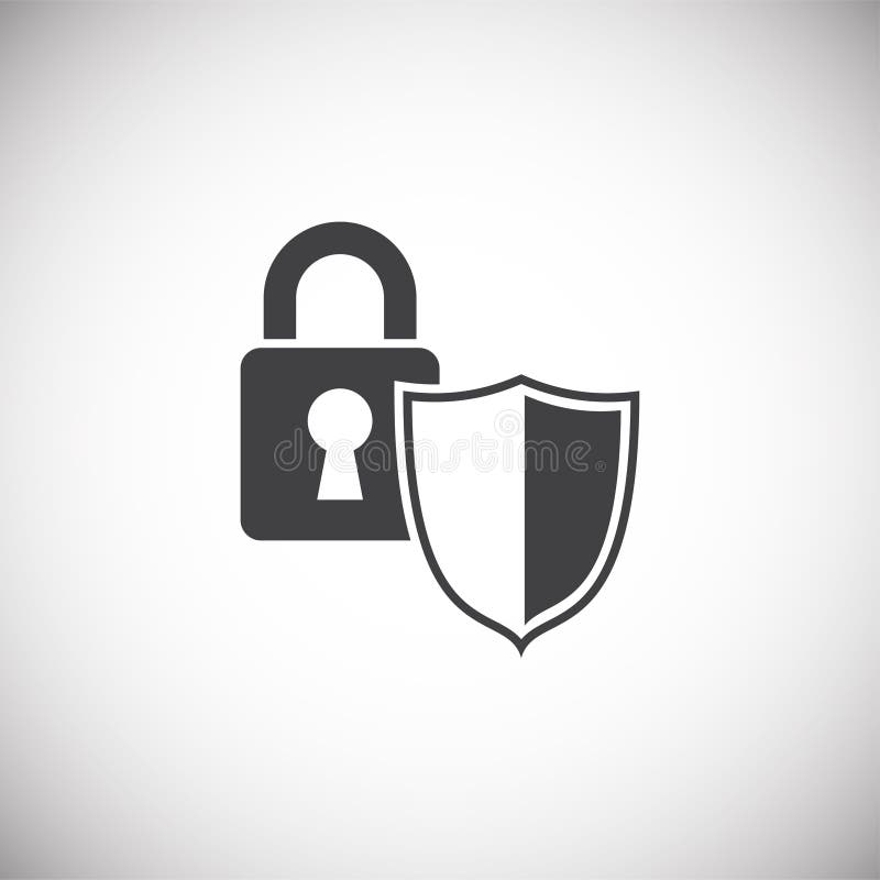 Password Related Icon on Background for Graphic and Web Design. Simple ...