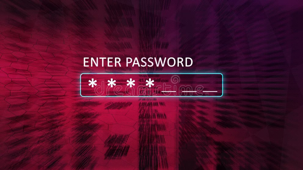 Password screen concept. stock photo. Image of identity - 176930842