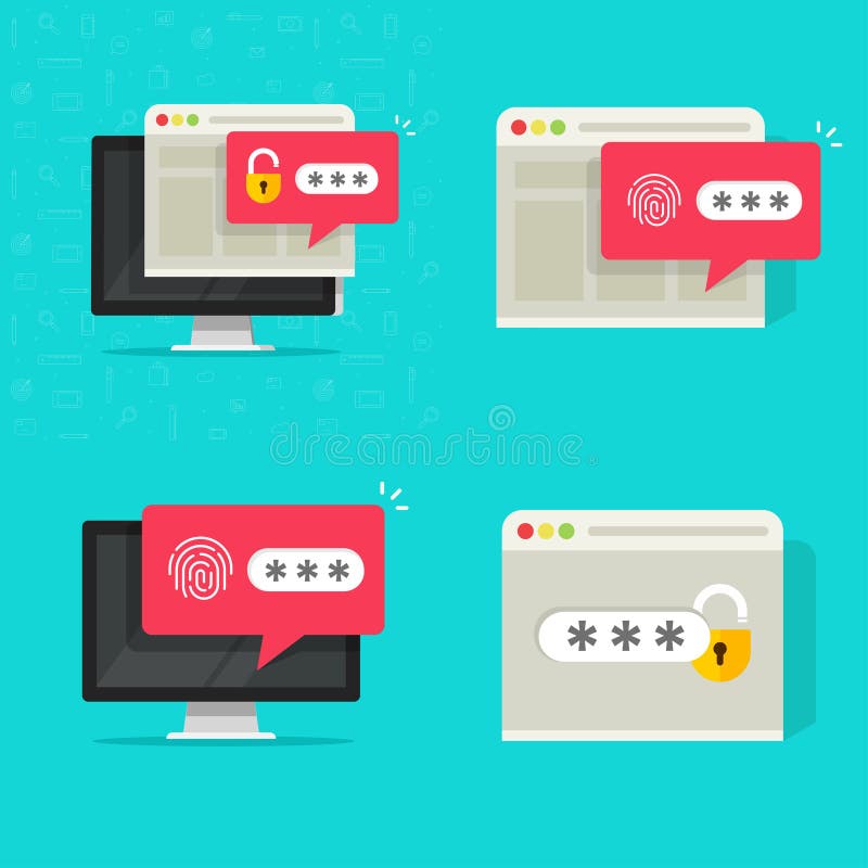 Password Secure Authorization with Unlocked and Locked Website Access ...