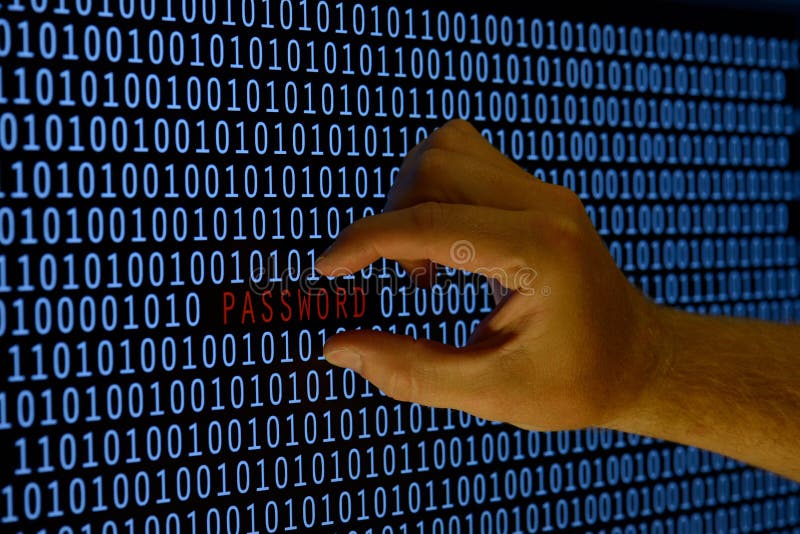 Password security stock photo. Image of monitor, data - 26476968