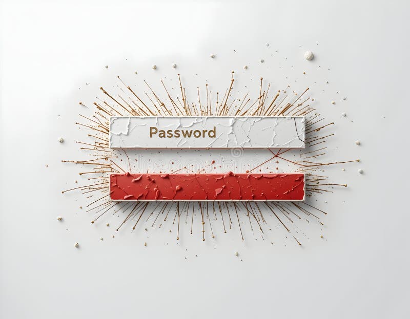 Password Security Concept with Artistic Design Elements Stock ...