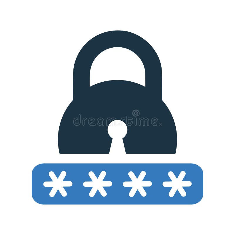 Password, Security Icon. Simple Vector Design Stock Illustration ...