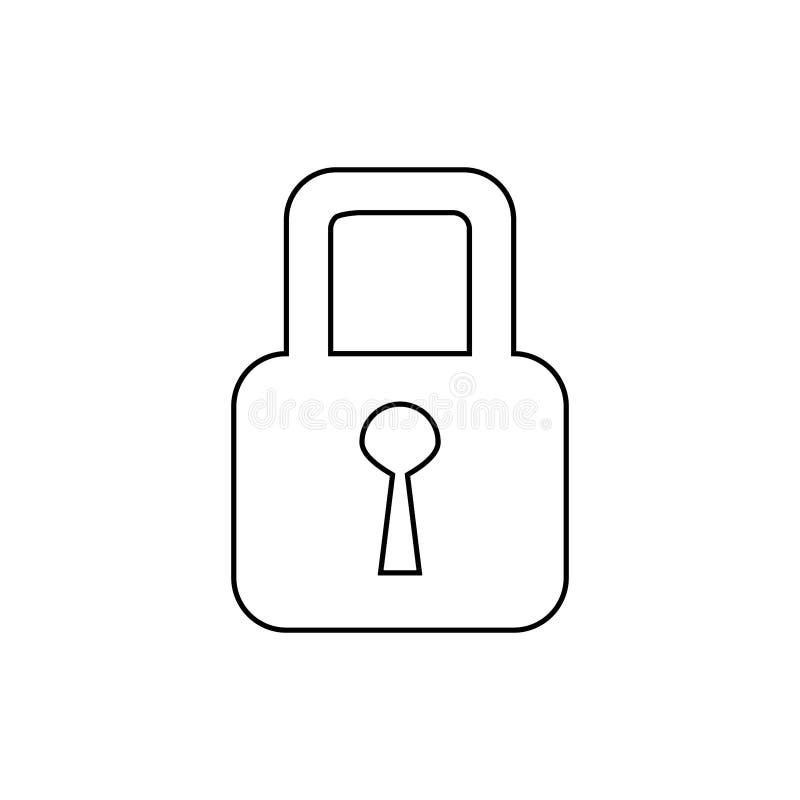 Lock icon. Web secure sign stock vector. Illustration of trust - 159851851