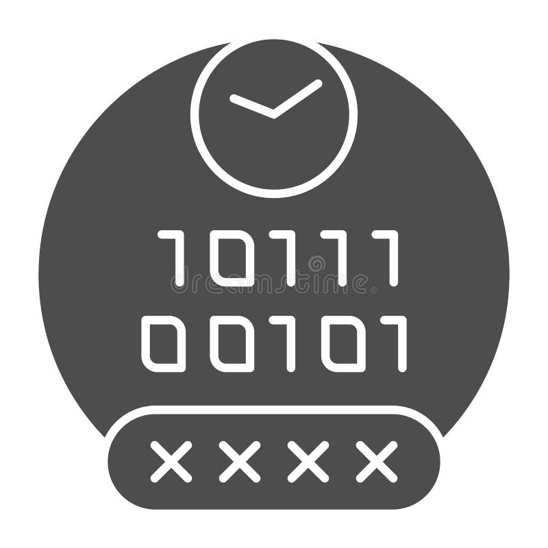 Password Solid Icon. Pin Code Vector Illustration Isolated on White ...