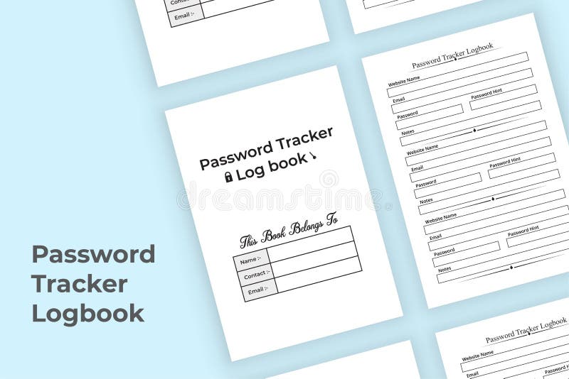 Password Tracker Notebook KDP Interior. Website Journal Interior ...