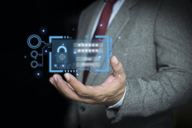 Password and Username Login Page, Cybersecurity Concept, Online User ...