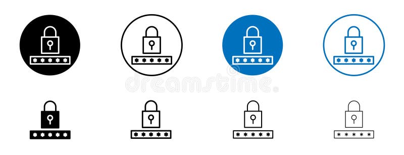 Password vecor icon set stock vector. Illustration of asterisk - 340390528