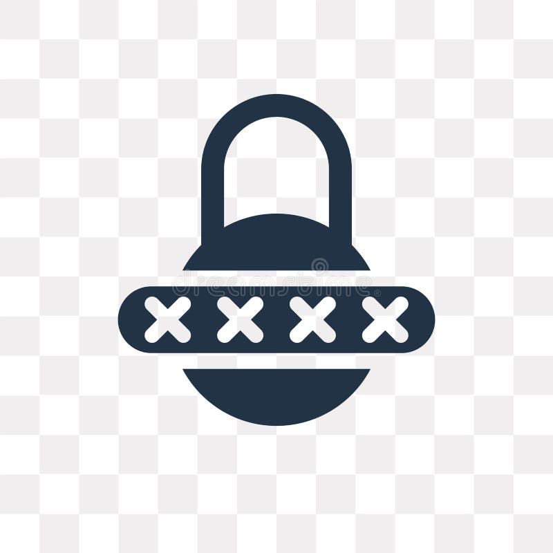 Password Vector Icon Isolated on Transparent Background, Password ...