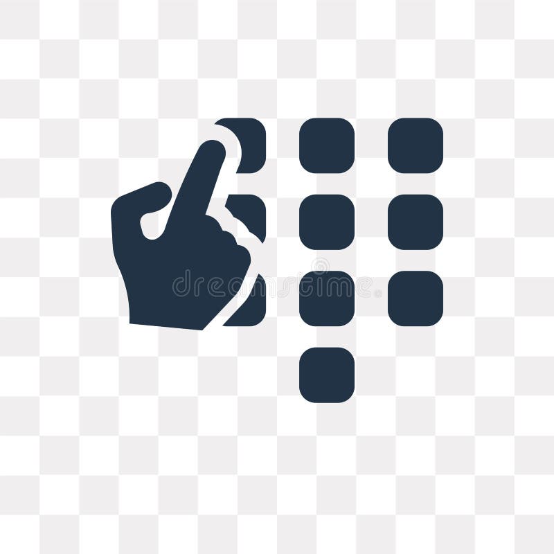 Password Vector Icon Isolated On Transparent Background, Password ...