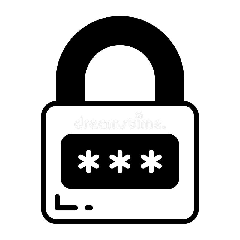 Password Vector Icon in Trendy Design Style Stock Vector - Illustration ...
