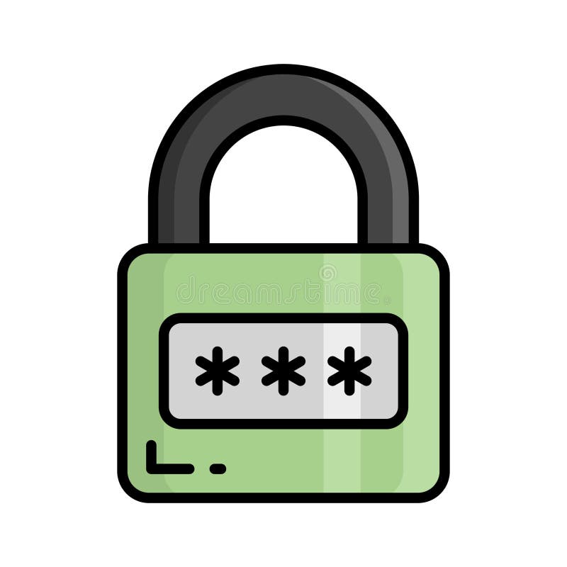 Password Vector Icon in Trendy Design Style Stock Vector - Illustration ...