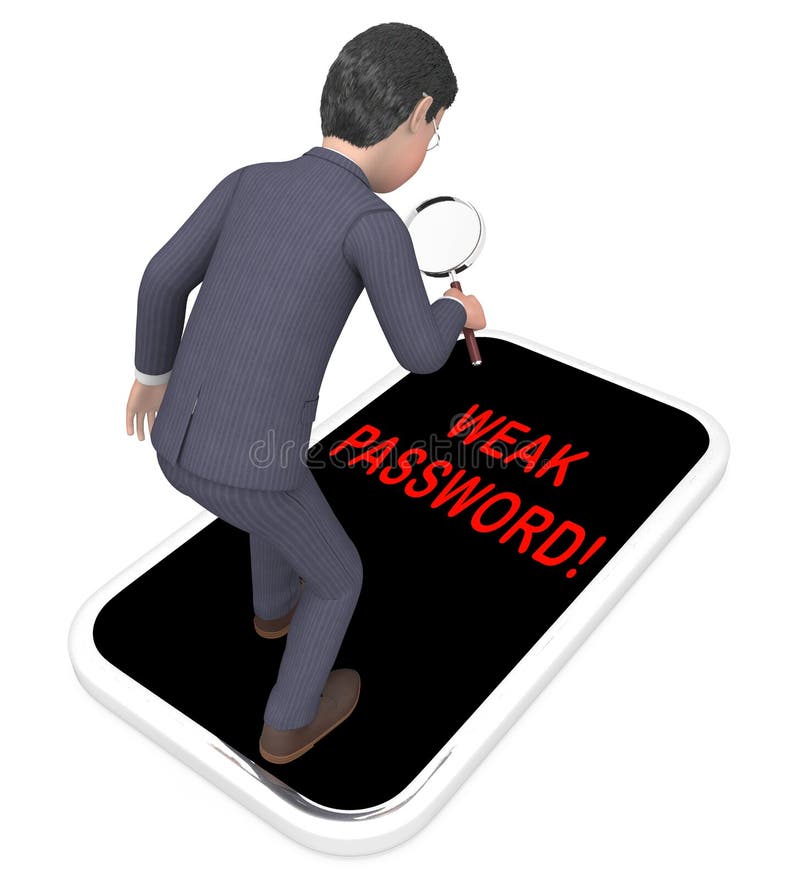 Cyber Security Attack Weak Password Stock Illustrations – 36 Cyber ...