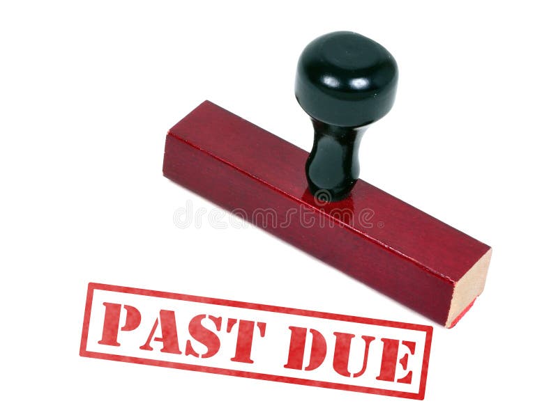 Business Debt Collection or Recovery. Unpaid Invoice Stock Image ...