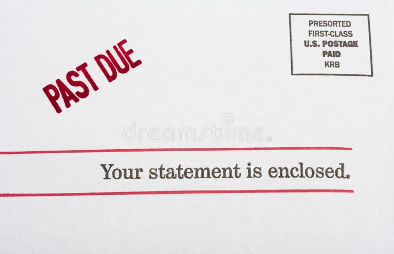 Past Due Bill stock photo. Image of accounting, collect - 5800594