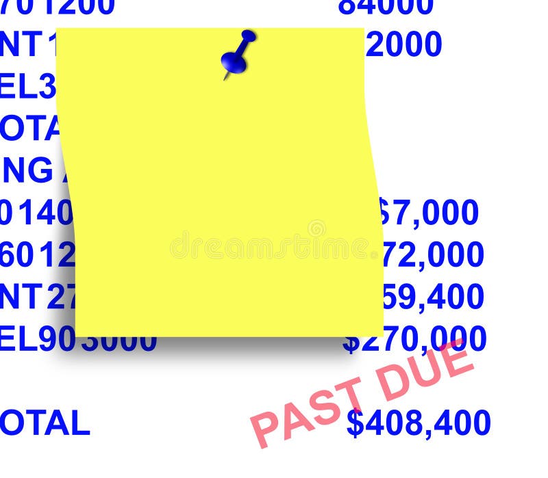 Past due bills stock photo. Image of deadline, internet - 4229052