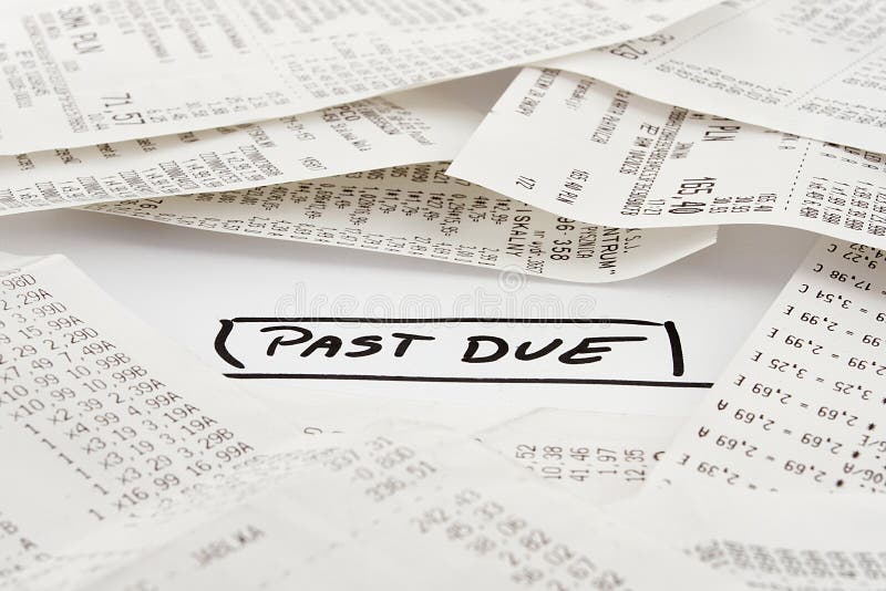 Past due bills stock photo. Image of deadline, internet - 4229052