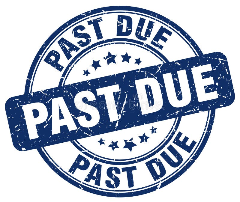 Past due stamp stock illustration. Illustration of office - 9009108