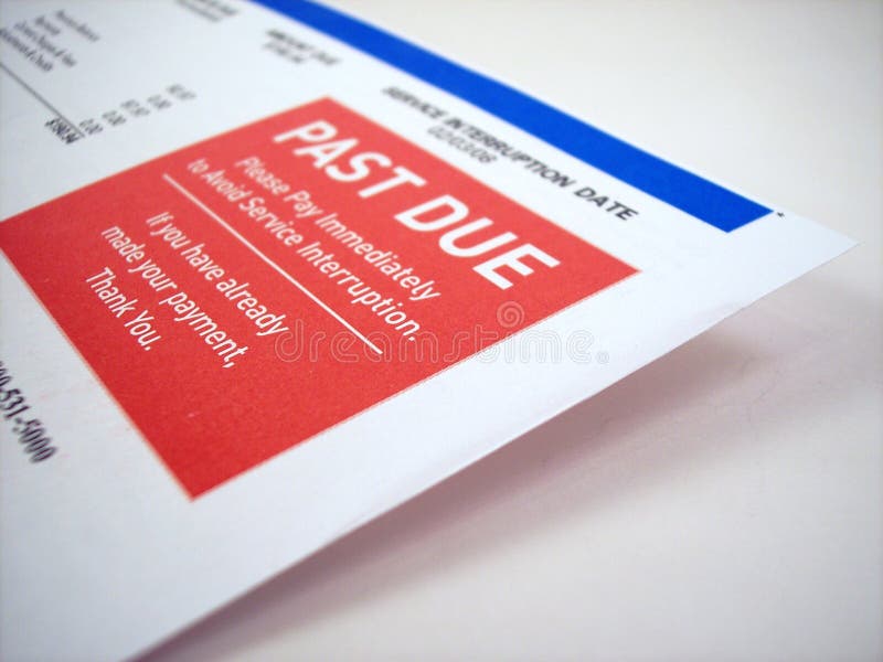 Past Due Notice stock image. Image of currency, credit - 4100929