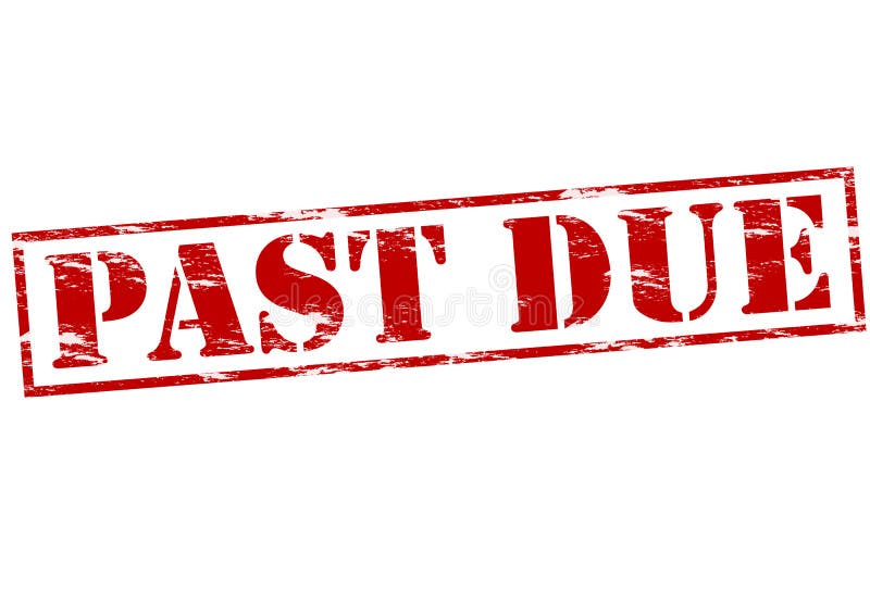 Past due stock illustration. Illustration of concept - 109745306