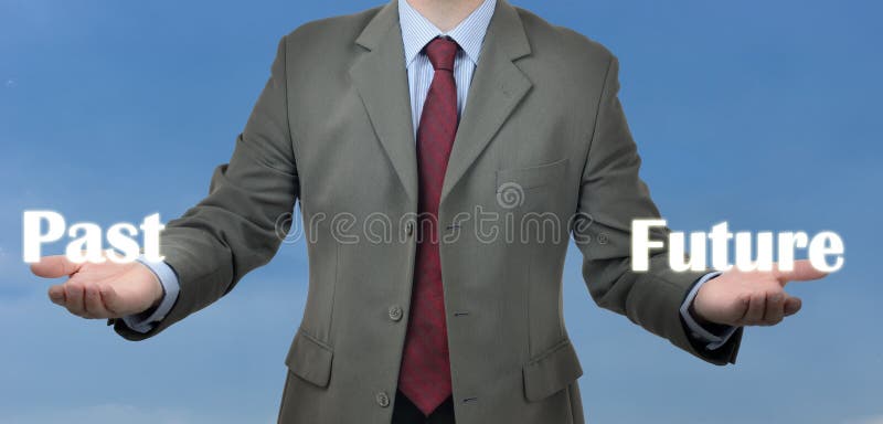 Past or future stock image. Image of opposites, choice - 44429415