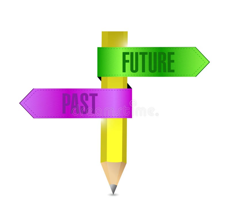 Future Past and Present Sign Illustration Stock Illustration ...