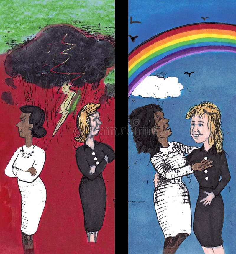 Past Hatred, Present Love stock illustration. Illustration of cloud ...