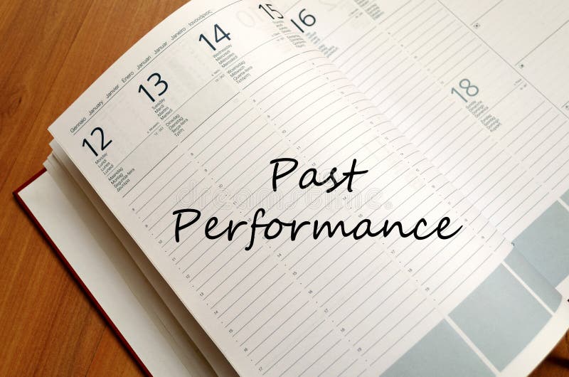 Past Performance Write on Notebook Stock Image - Image of improvement ...
