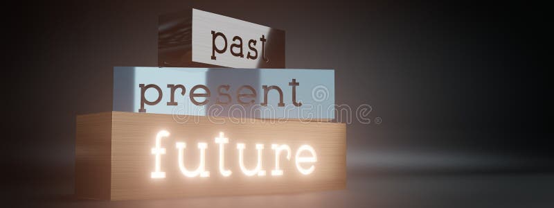 Present Future Block Shapes Stock Illustrations – 9 Present Future ...
