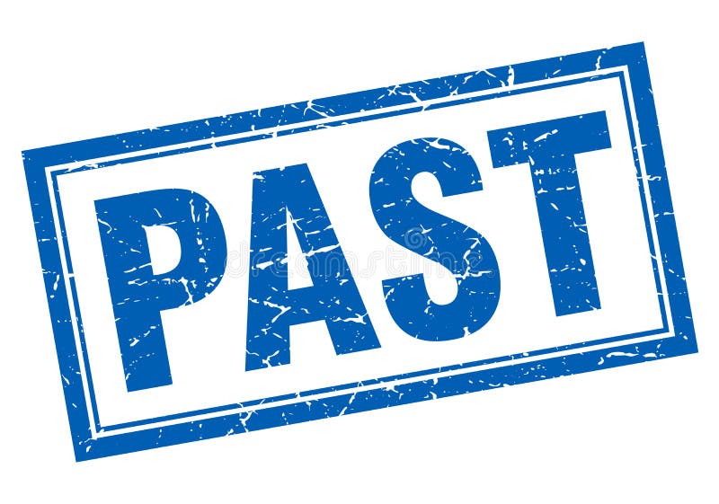 Past Square Isolated Sign Set. Past Stamp Stock Vector - Illustration ...