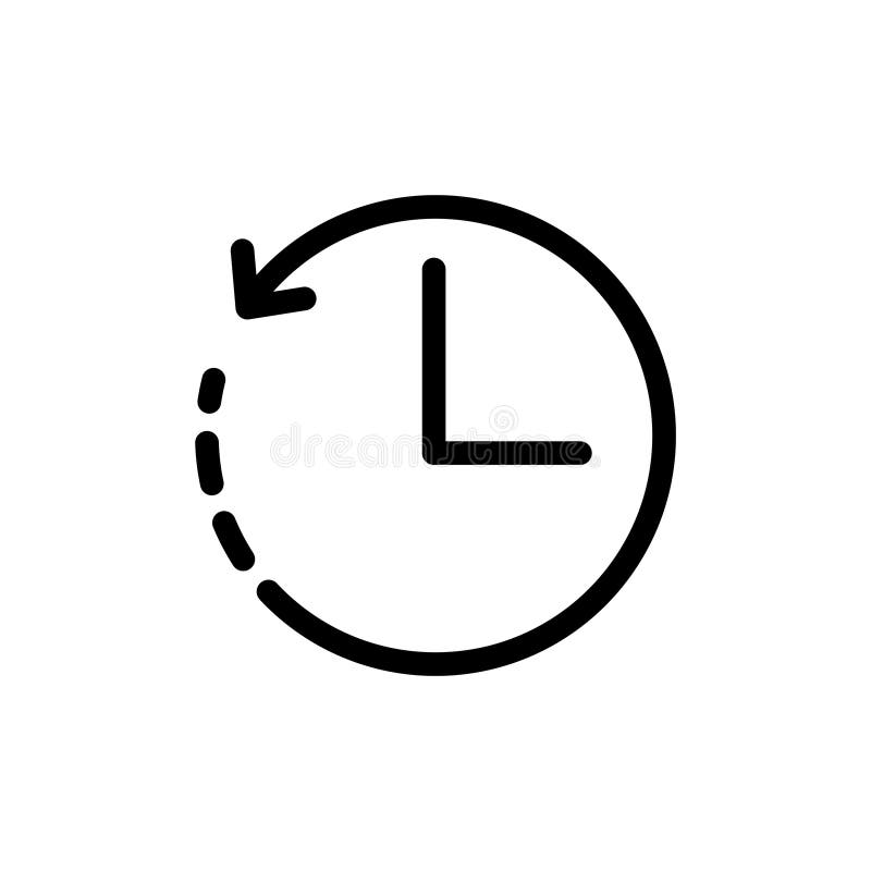 Past Time Icon Set. Recent Browser History Vector Symbol. Past Days ...